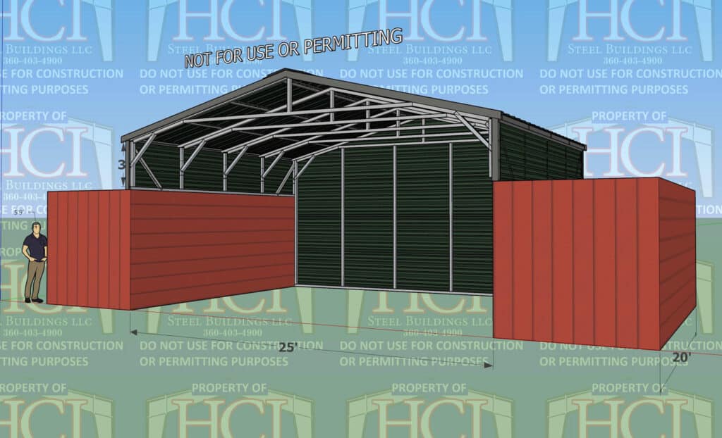 Shipping Container Covers Gallery | HCI Steel Buildings