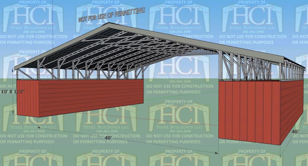 Shipping Container Covers Gallery | HCI Steel Buildings